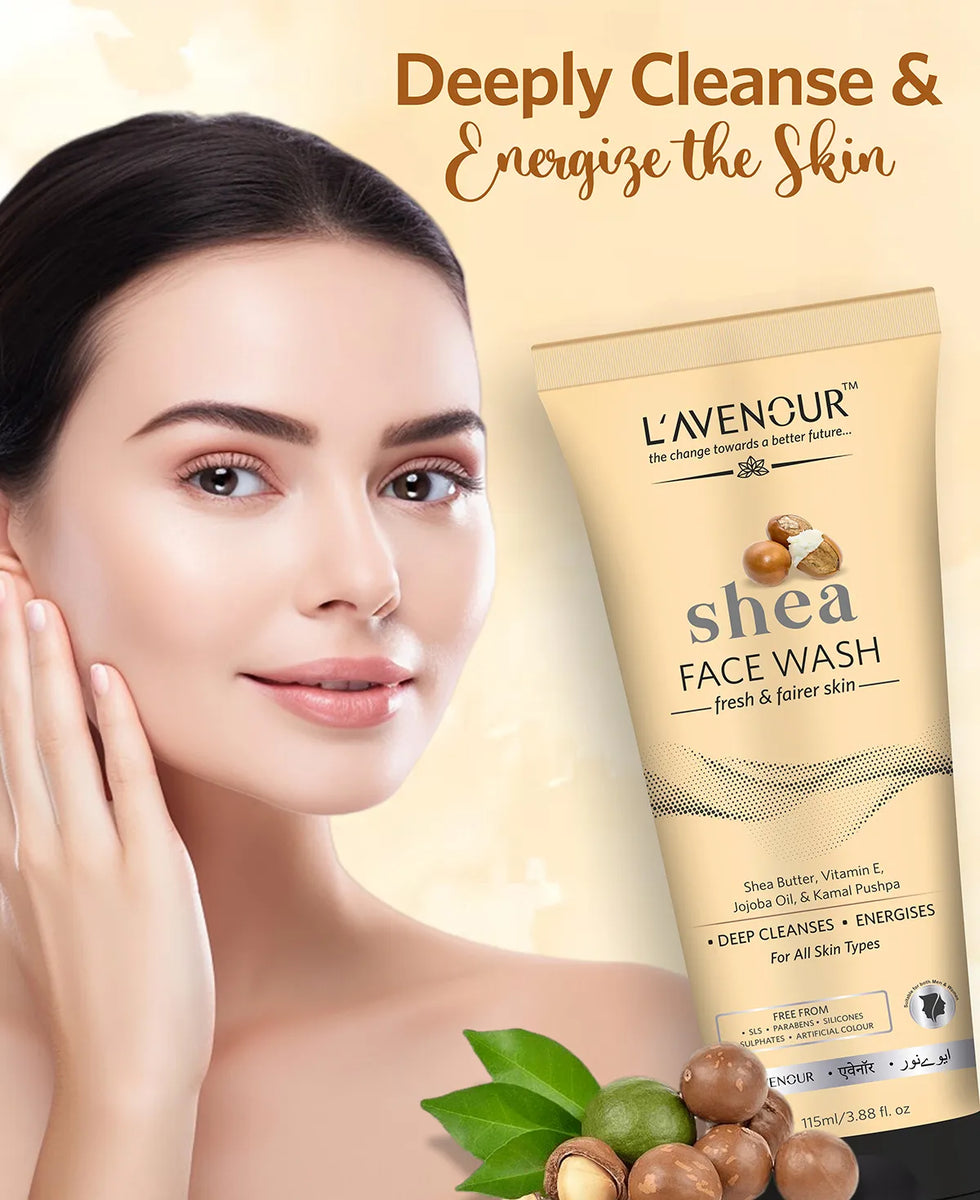 L'avenour Shea Face Wash For Dry Skin | Nourishing & Hydrating Cleanser ...