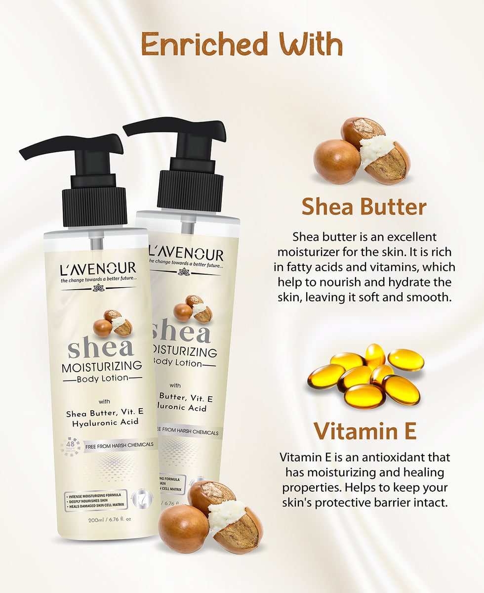 L'avenour Shea Butter Body Lotion | Moisturizer For Dry Skin – L’AVENOUR
